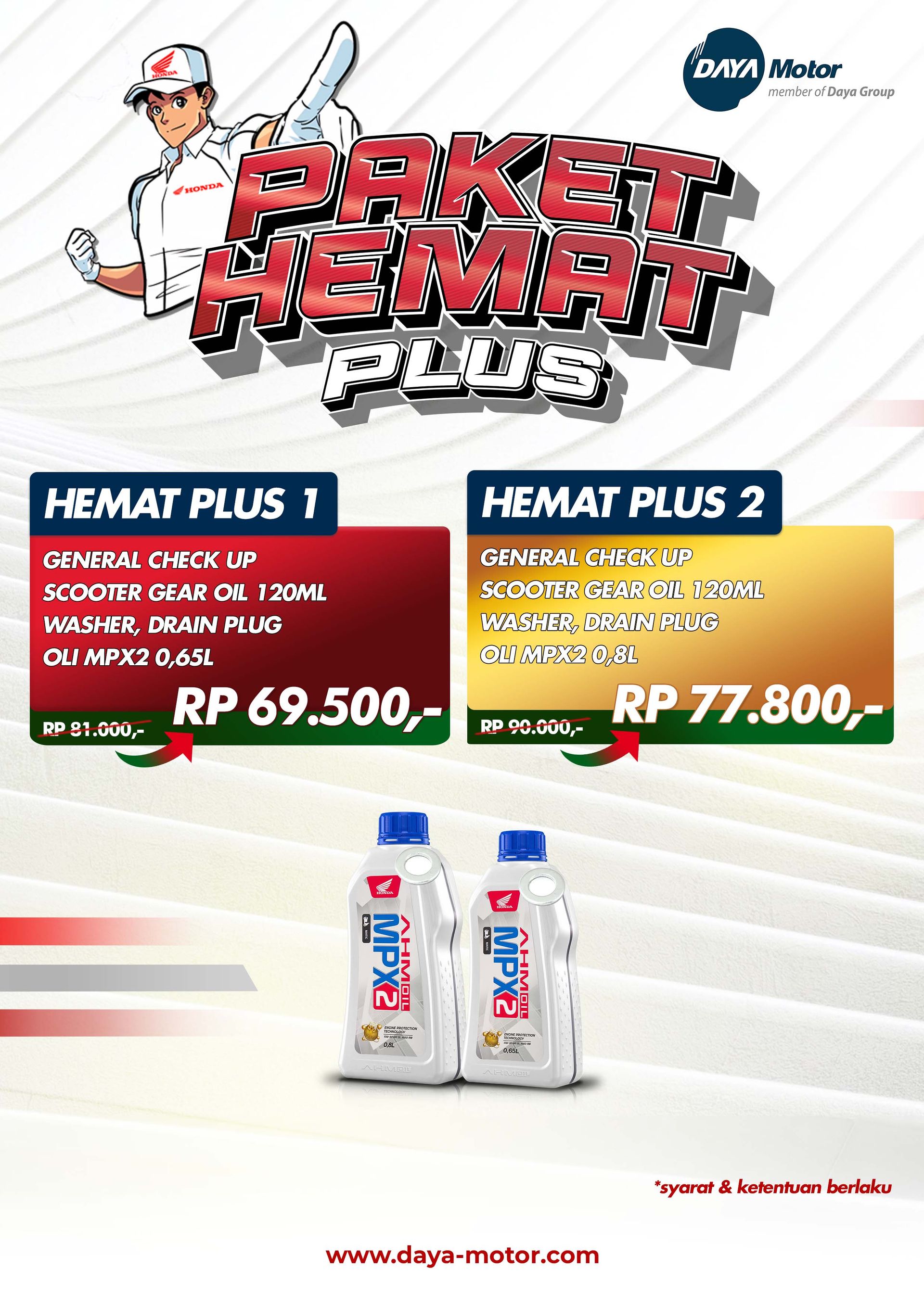Promo Paket Hemat Plus | Daya Motor Promo Paket Hemat Plus | Daya Motor